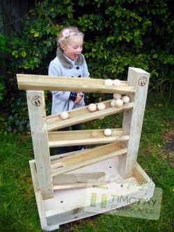 Upcycled pallet ball