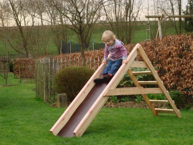 Upcycled pallet slide